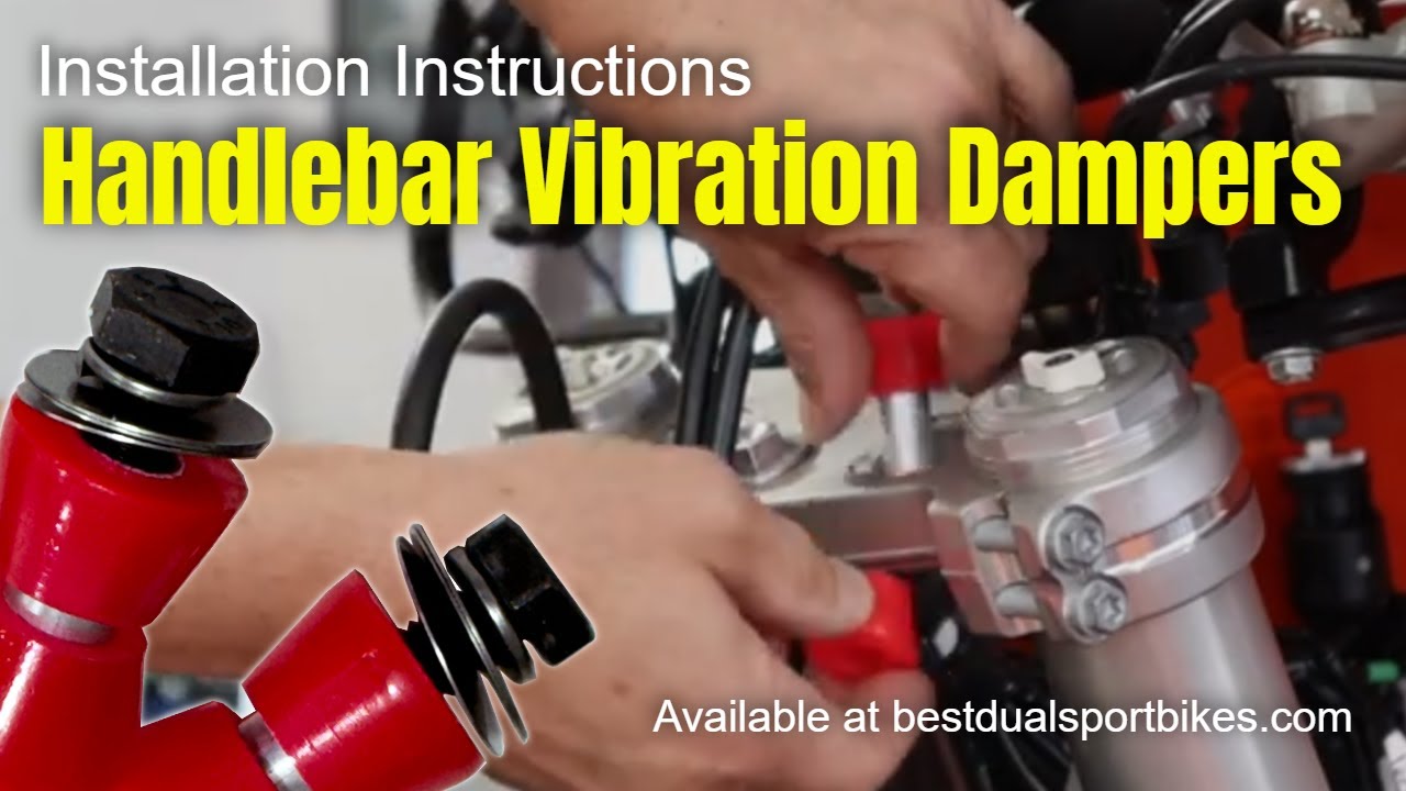 Installing the BDSB Handlebar Vibration Dampers on 2024 KTM - YouTube