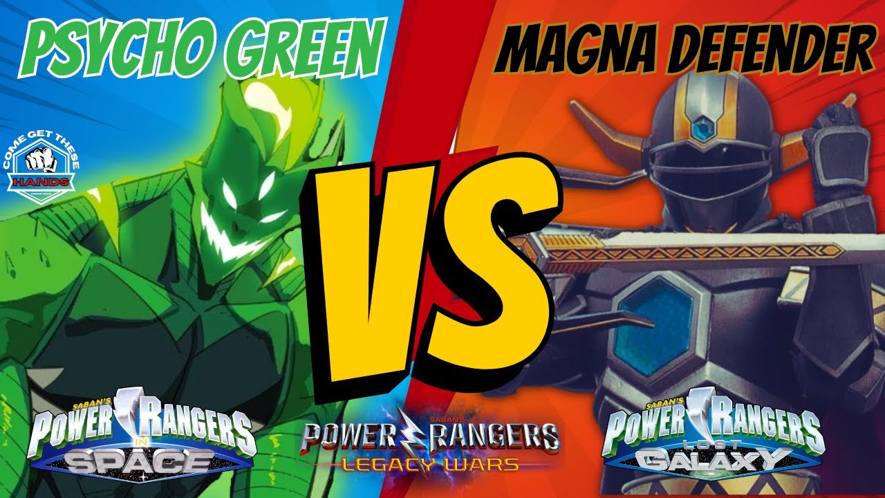 Power Rangers Legacy Wars | Psycho Green Ranger Vs Magna Defender - YouTube