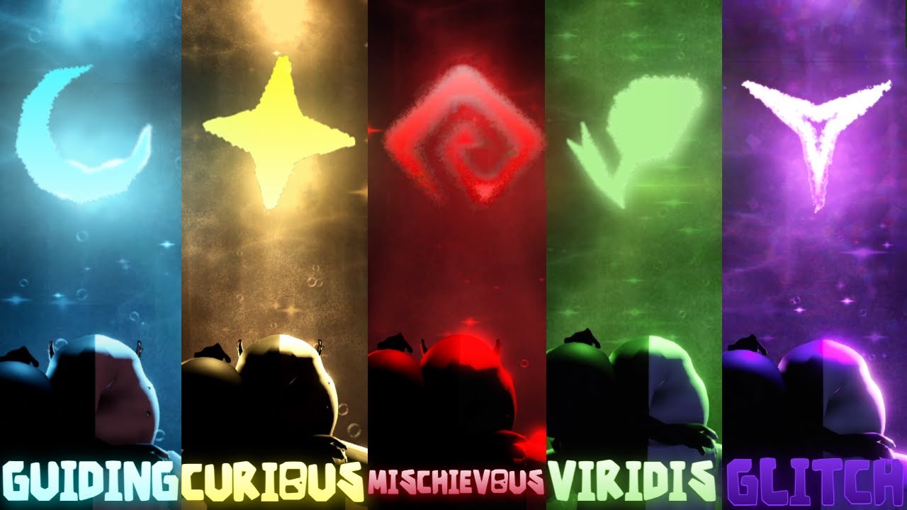 Guiding, Curious, Mischievous, Viridis, and Glitch Light Death Screens ...
