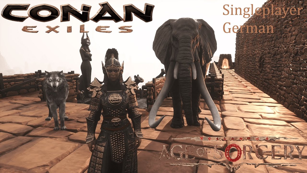 Conan Exiles - Singleplayer - German - Base Tour und Aufzug - Folge 008 ...