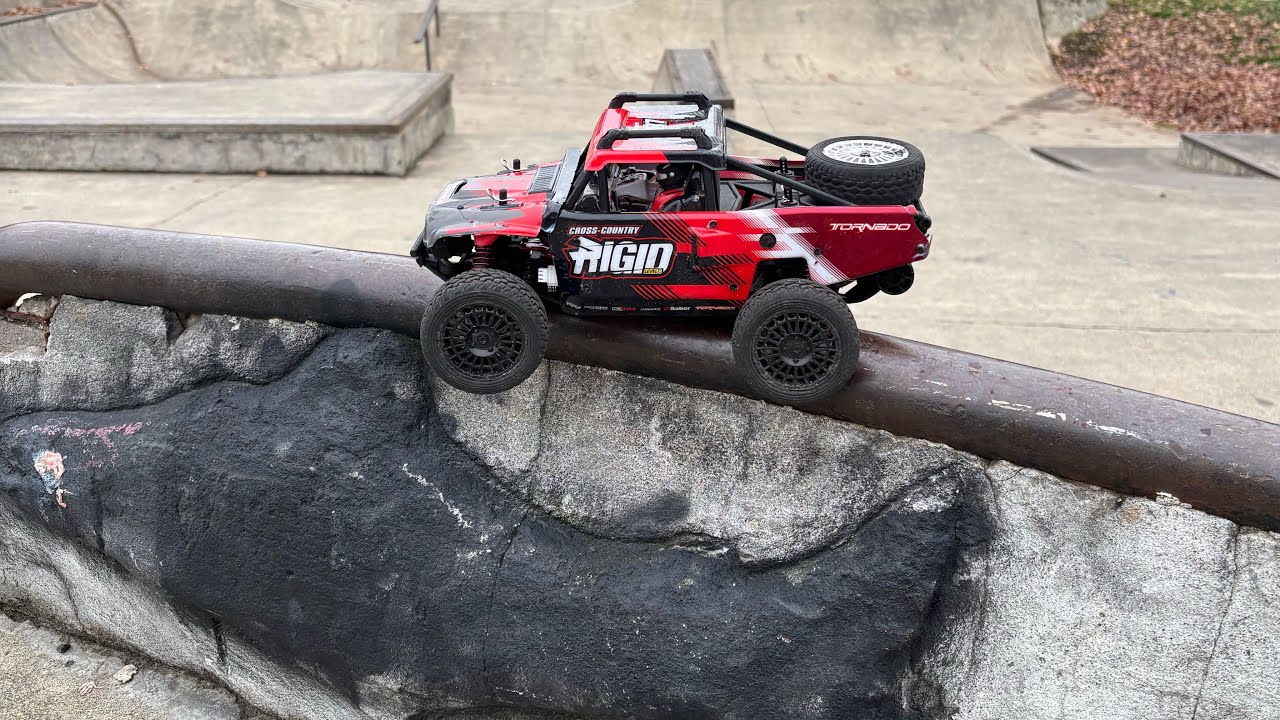 Temu Car Goes to the Skatepark- JJRC c8805 in Action - YouTube