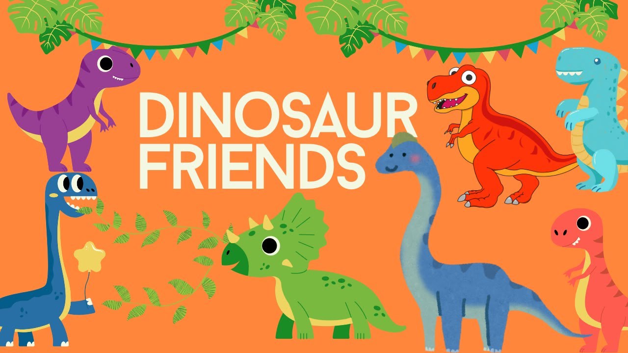 Dinosaur Friends | Short stories for kids in English | Fun story with ...