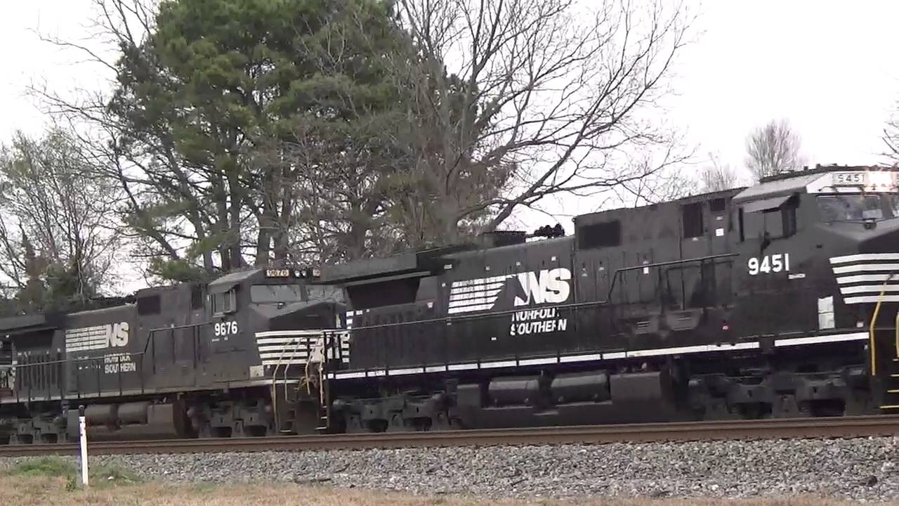 NS 2300 Hostler with 8 engines lead motor is NS 9451 South Norfolk Va ...