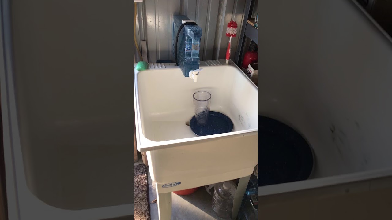 Off the Grid Sink and Water Faucet - YouTube