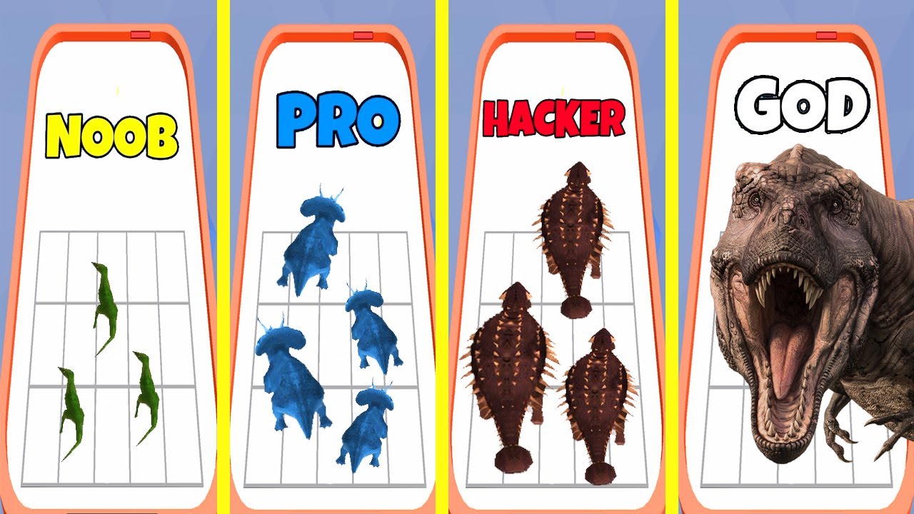 Dinosaur Merge Master Battle Game - Max Level Dinosaur Army - YouTube