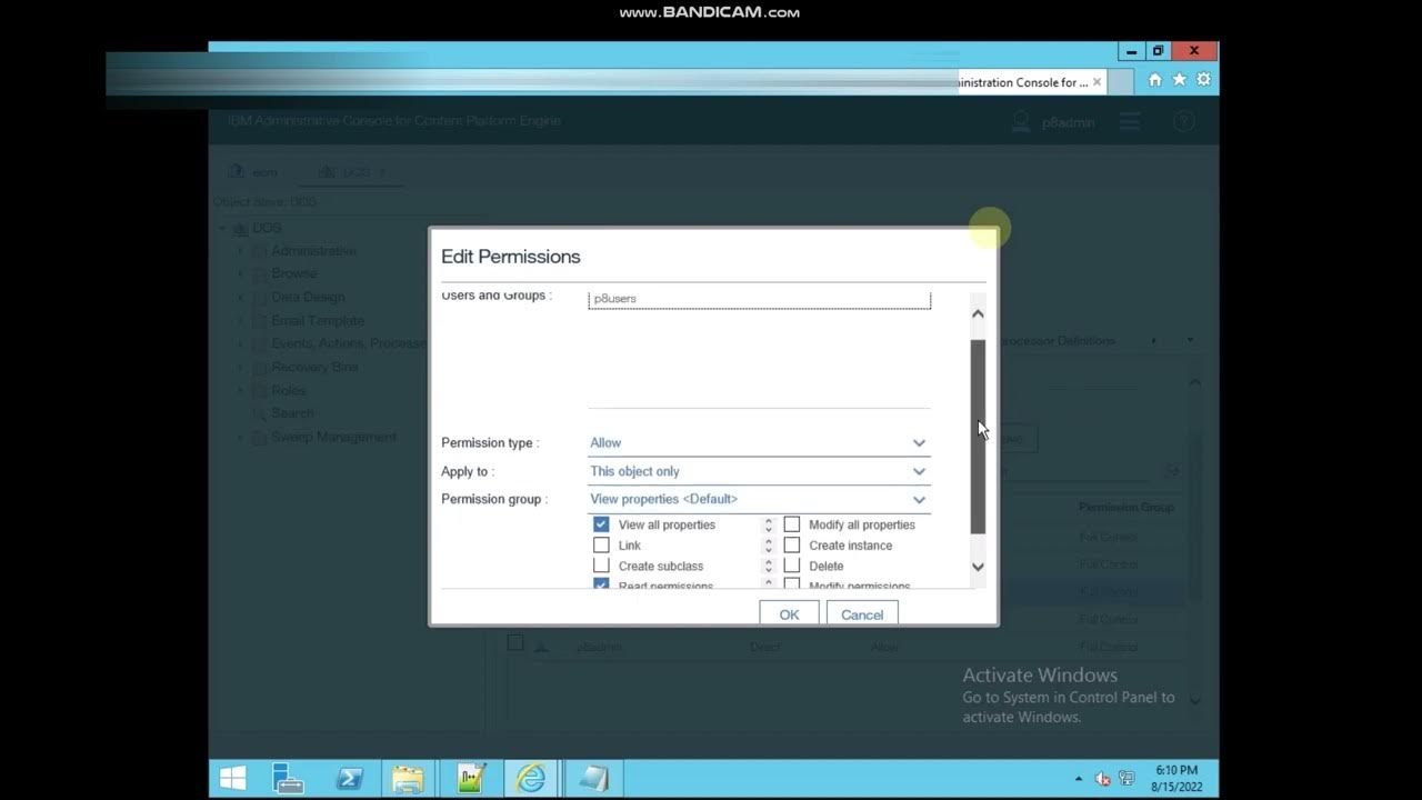 How to Create and Changes the Security of Class and Reflect in Document in IBM FileNet ACCE ...