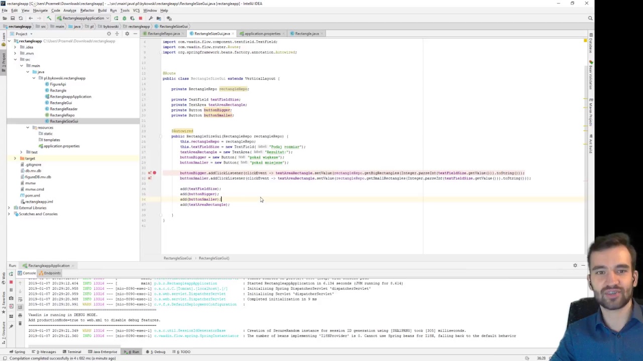 Przykład API I GUI W Spring Boot i Vaadin - Łatwej Biblioteki Do GUI ...