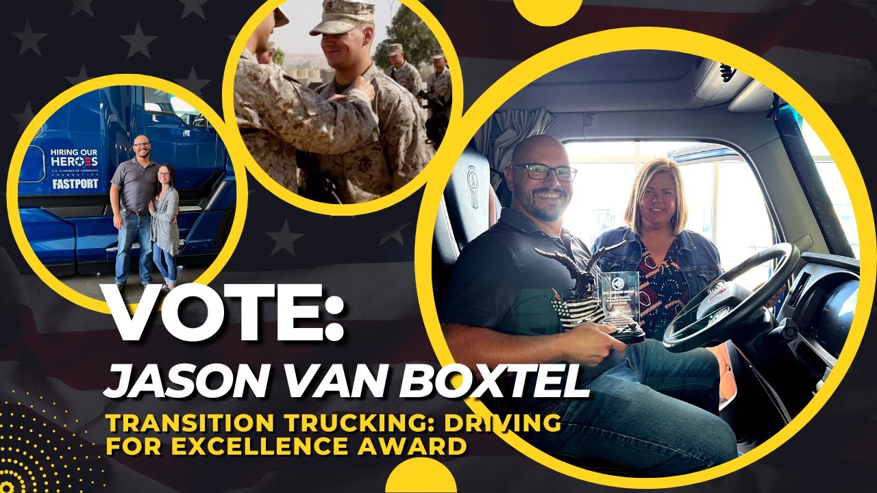VOTE NOW: Jason Van Boxtel, U.S. Marines, Veriha Trucking, Inc - YouTube