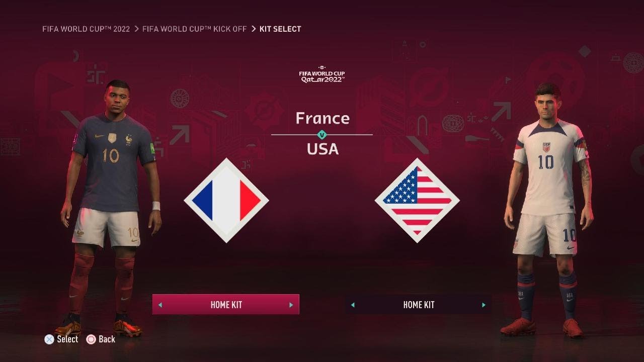FIFA 23 - France Vs United States | FIFA World Cup 2022 Qatar-Final ...