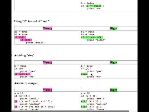 15 112 f15 conditionals part5 incorrect usage v1 - YouTube