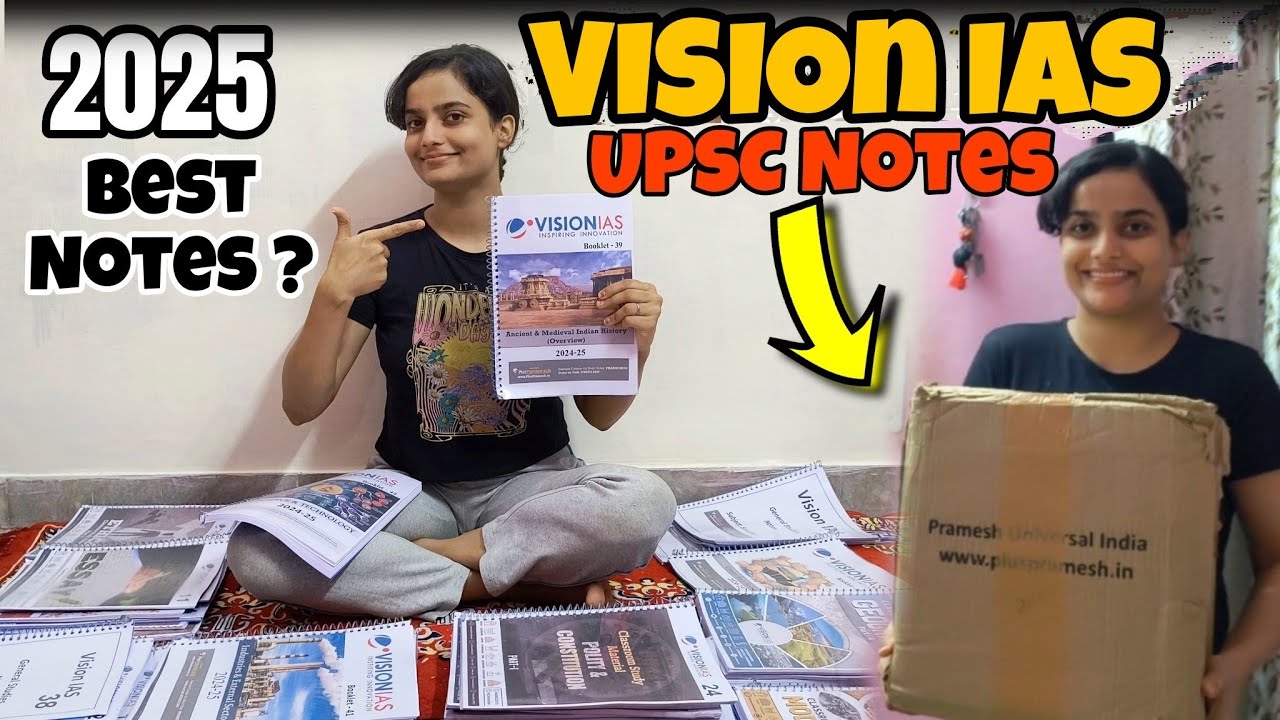 Vision IAS UPSC Notes 📚 || For CSE 2025 || Best Notes for IAS Exam ...