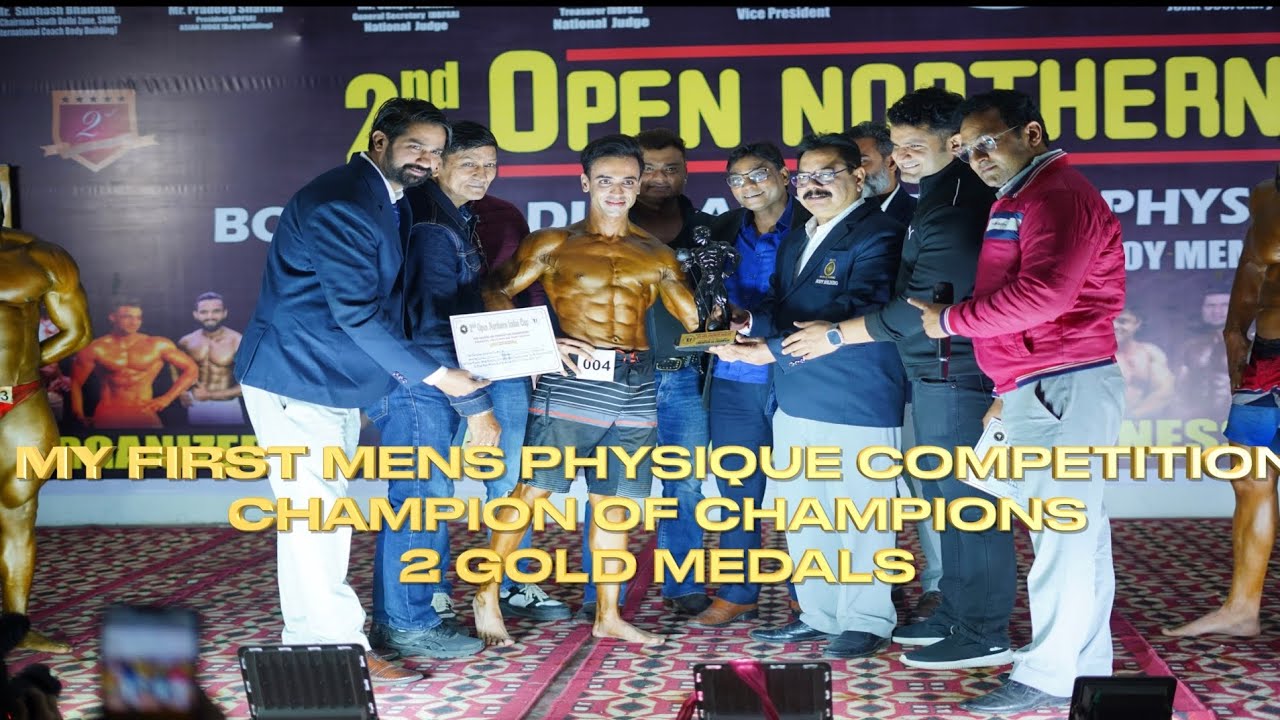 MY FIRST MENS PHYSIQUE COMPETITION | WINNING GOLD MEDAL | BODYBUILDING ...