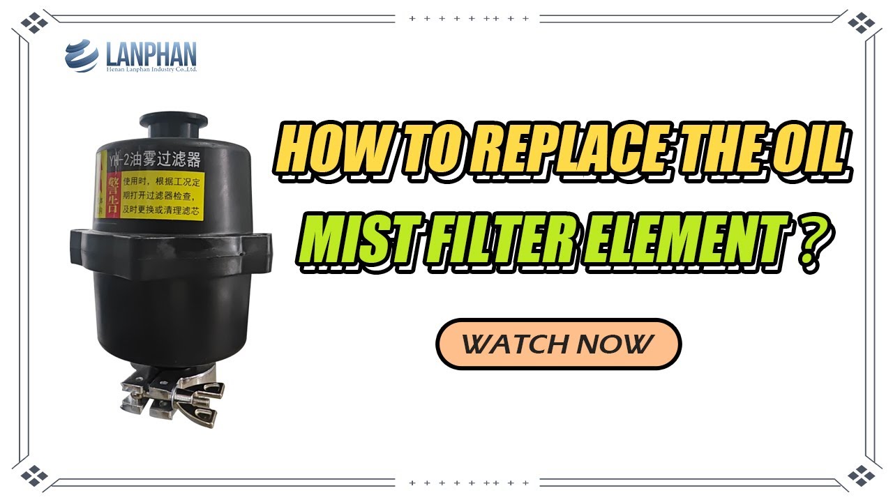 How to replace the oil mist filter element？ - YouTube