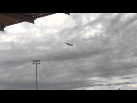 Blimp in the sky - YouTube
