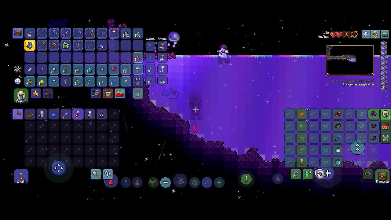 Upgrading armor to ancient level with shimmer in the Aether: Terraria ...