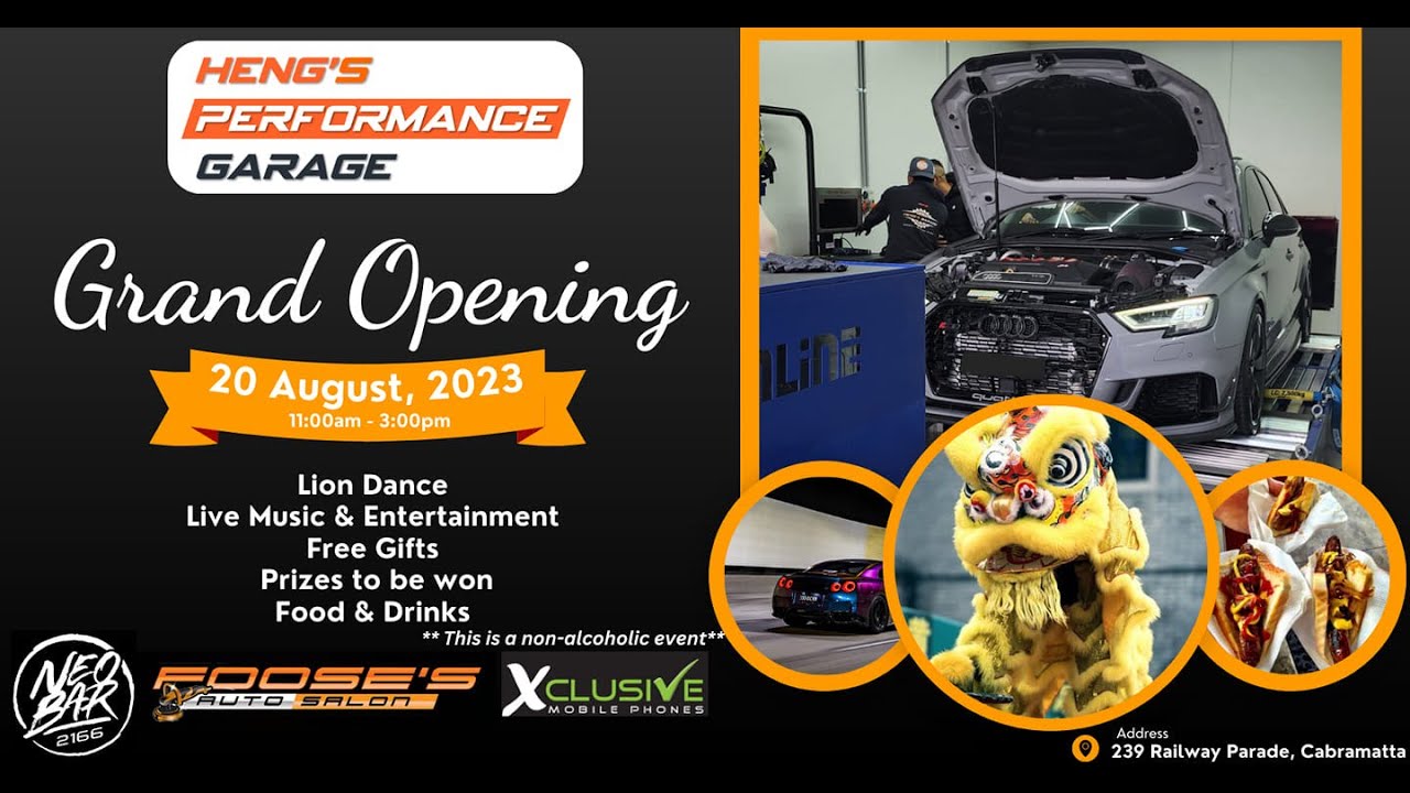 Heng's Performance Garage Grand Opening 2023 - YouTube