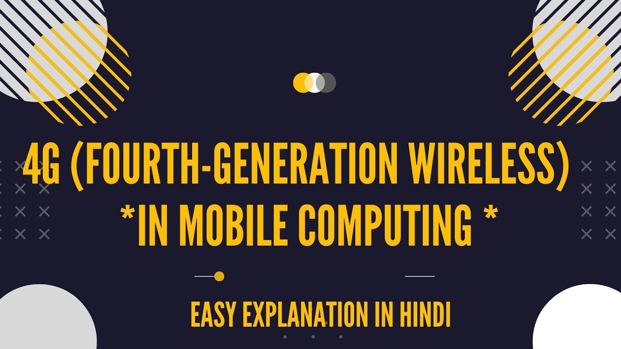 4G (fourth-generation wireless) Explained in Detailed - YouTube
