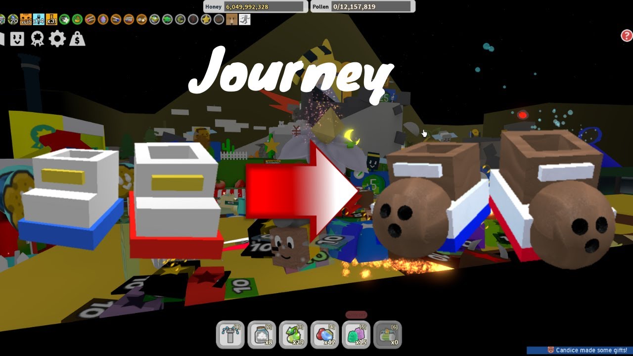 Journey To Coconut Clogs! (Part 1) Bee Swarm Simulator - YouTube