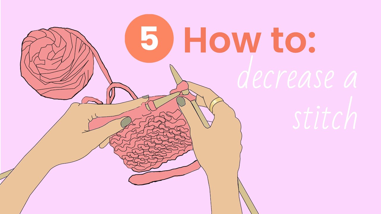How to Decrease A Stitch by Sh*t That I Knit - YouTube