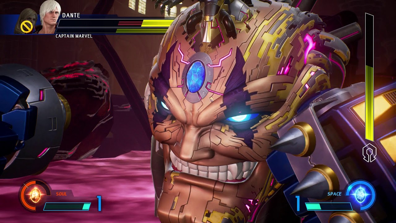 Marvel vs. Capcom: Infinite - XGard: Captain Marvel & Dante vs Ultron ...