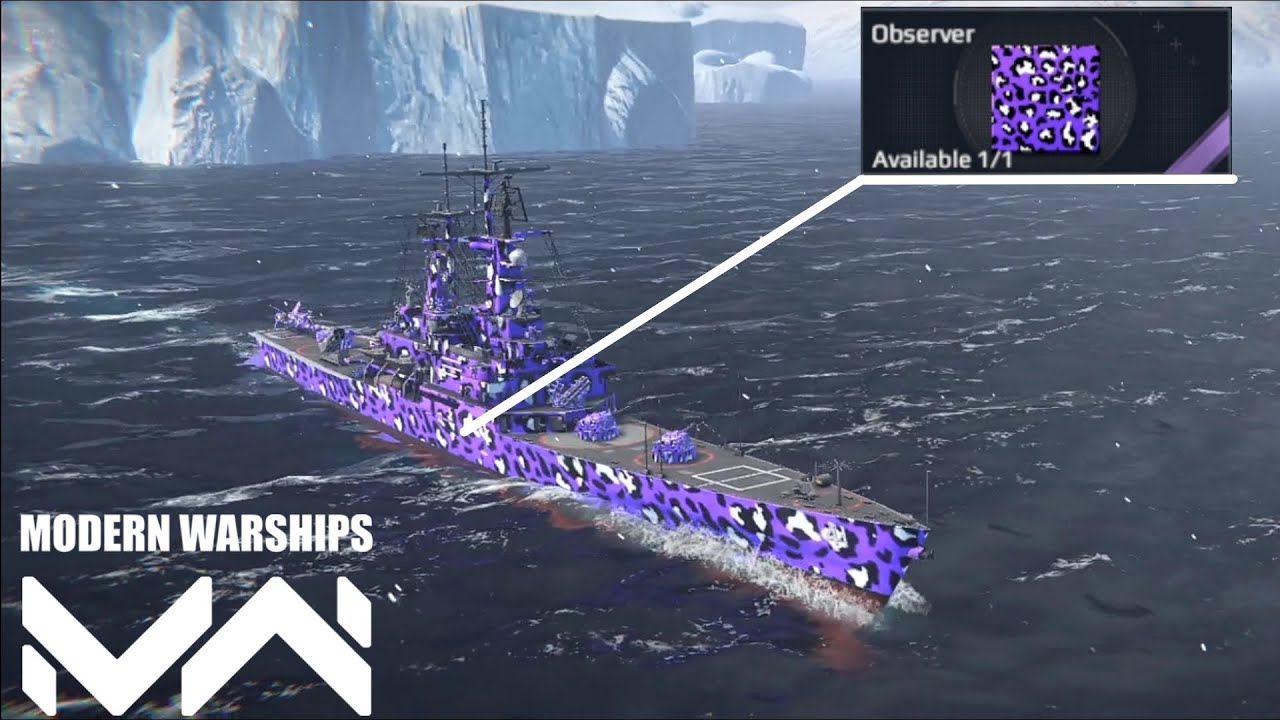 Modern Warships | New LIMITED OBSERVER CAMO | 2.4m Damage Gameplay With Arkansas - YouTube