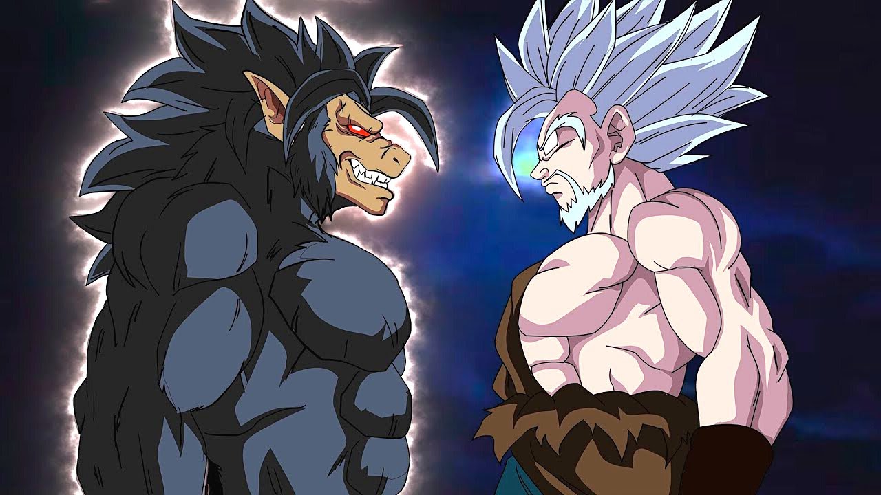 Goku Oozaru Black Faces Yamoshi The First Legendary Saiyan God - YouTube