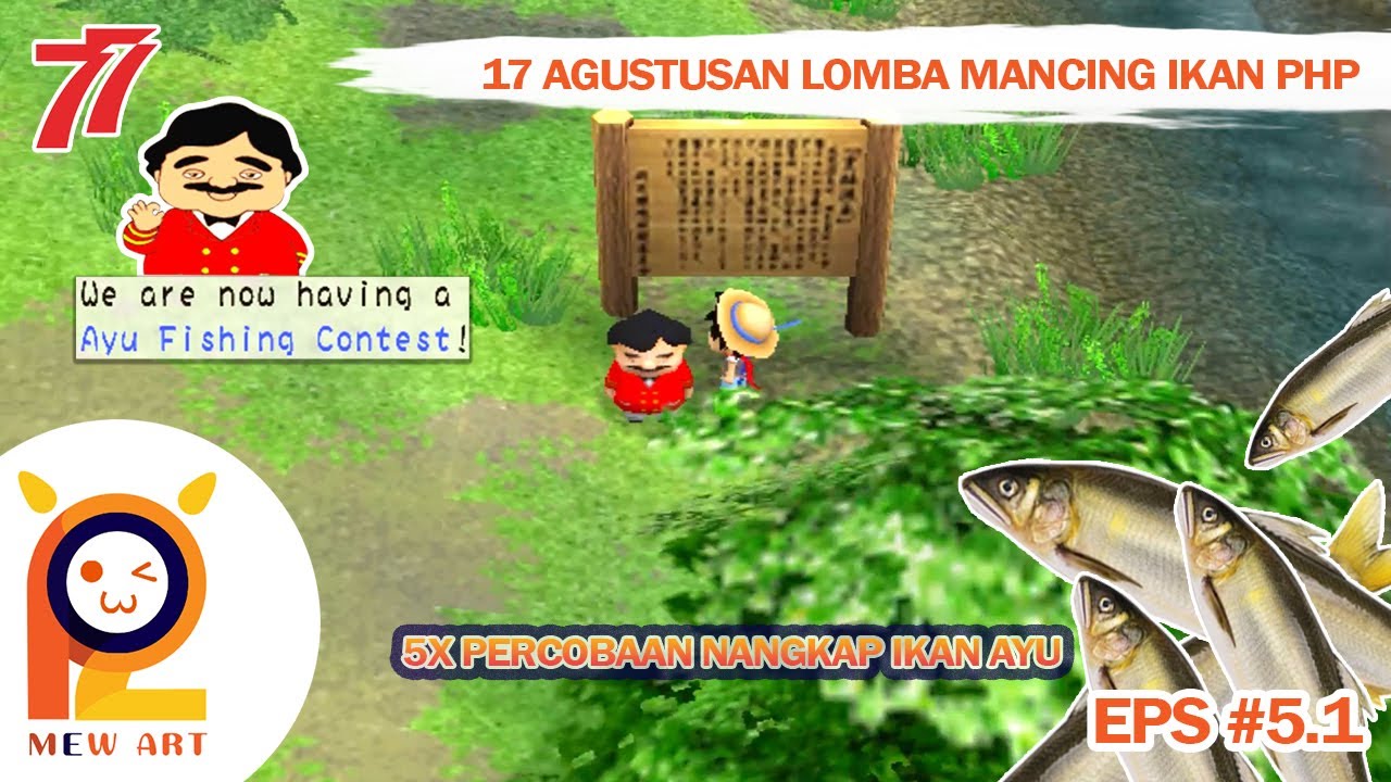17 Agustusan Lomba Memancing Ikan Ghoib di Sungai - Harvest Fishing ...