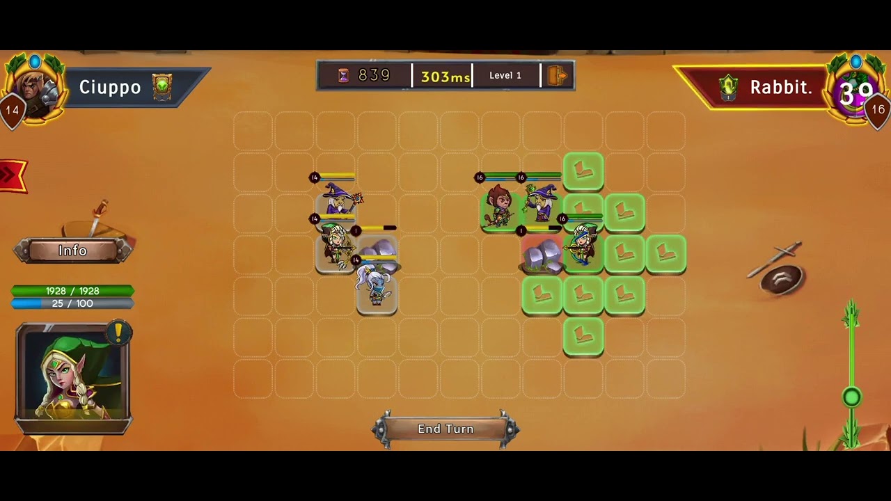 Forest Knight - Game NFT. Arena mode Rabbit vs Ciupo. - YouTube