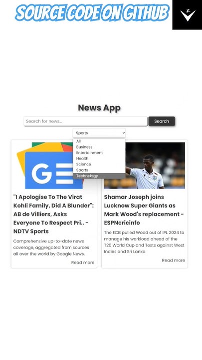 📚News App Using HTML Css and Javascript and Newsapi | #html #api #news - YouTube