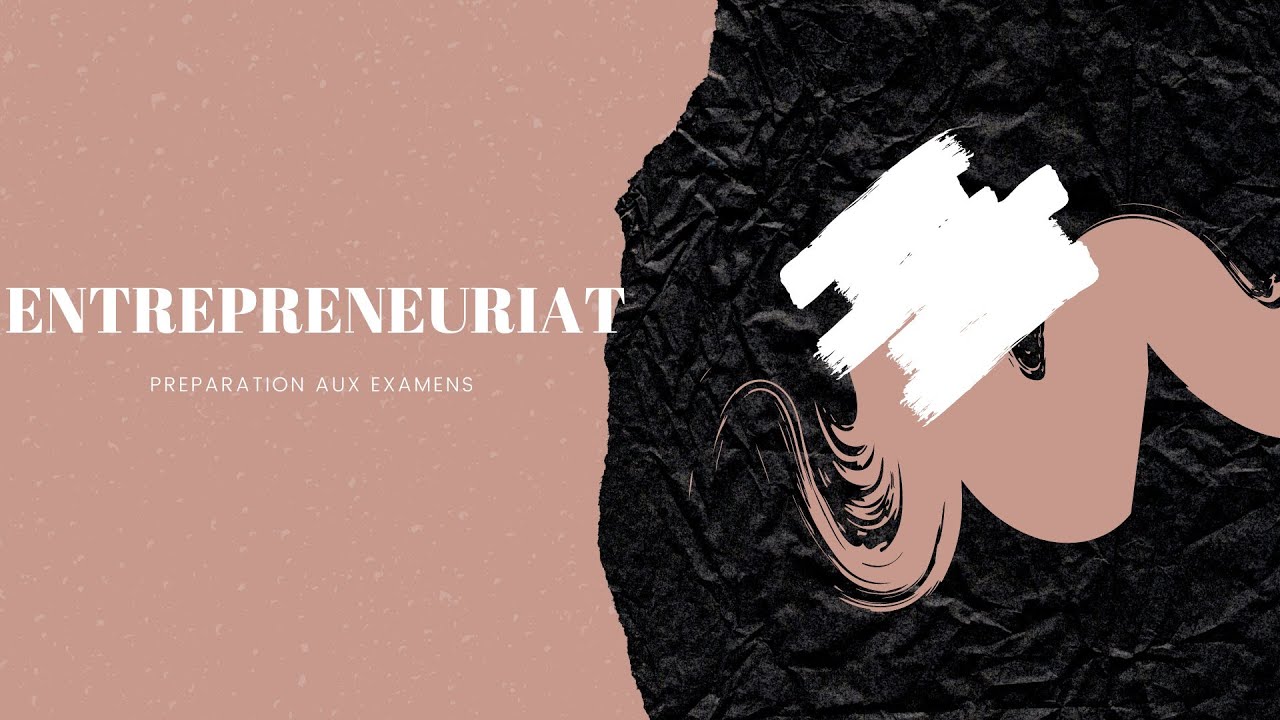 chapitre 1 Entrepreneuriat - YouTube