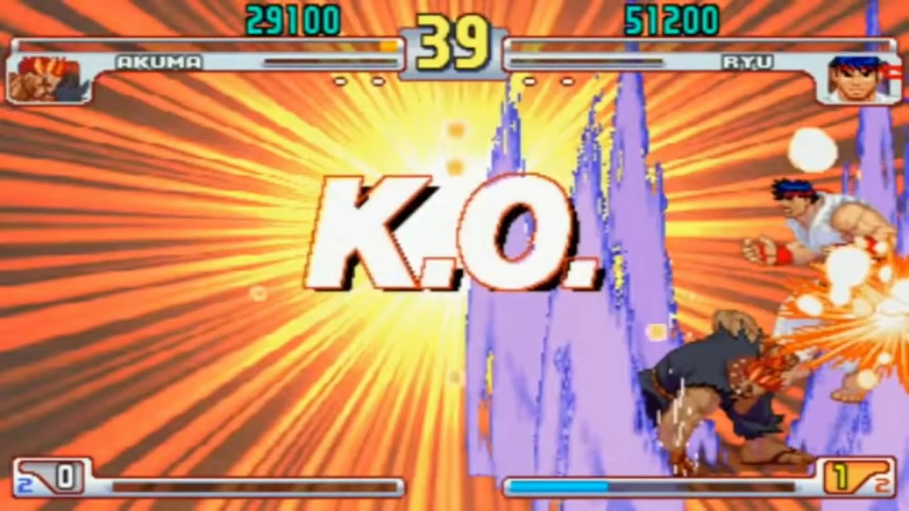 Street Fighter III 3rd strike Akuma win - YouTube