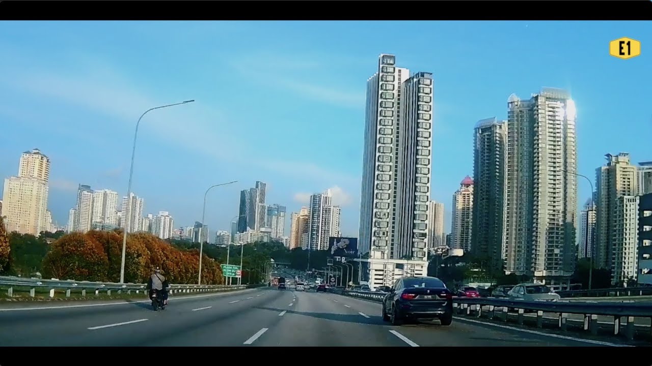 Route E1 | NKVE - North-South Expressway to Duta Toll Plaza - YouTube