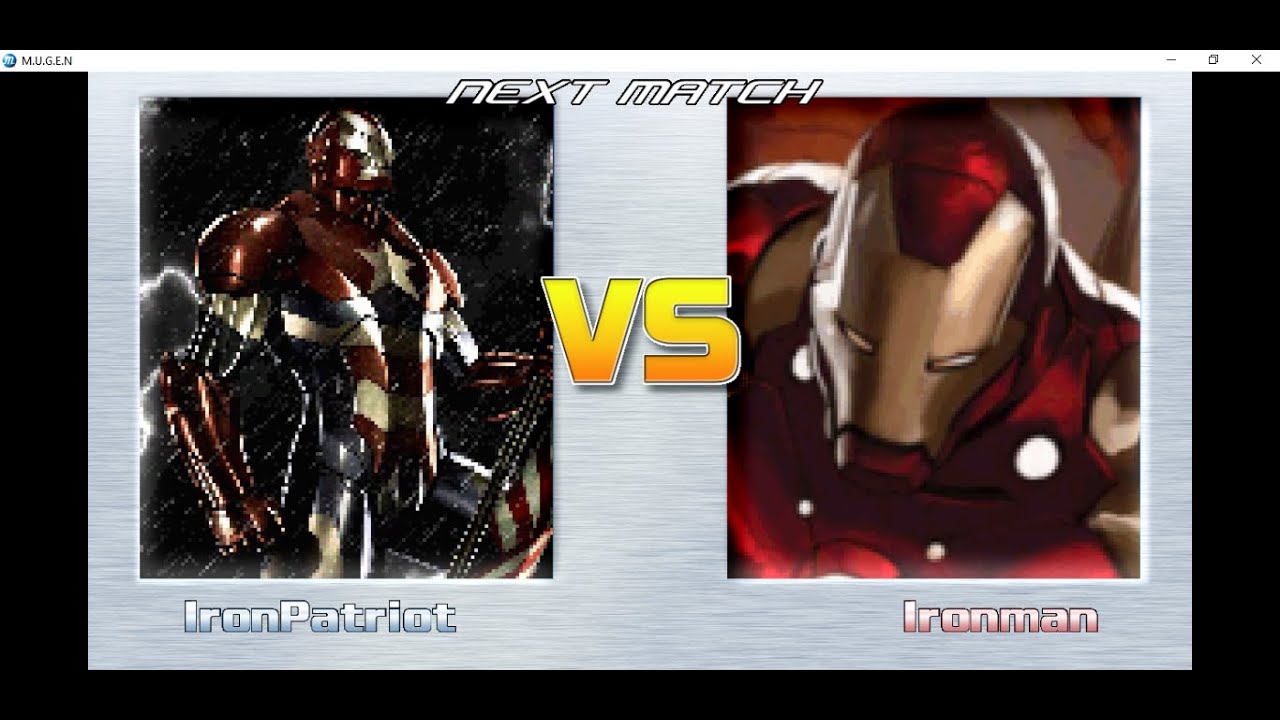 (Mugen) Iron Patriot VS Iron Man - YouTube