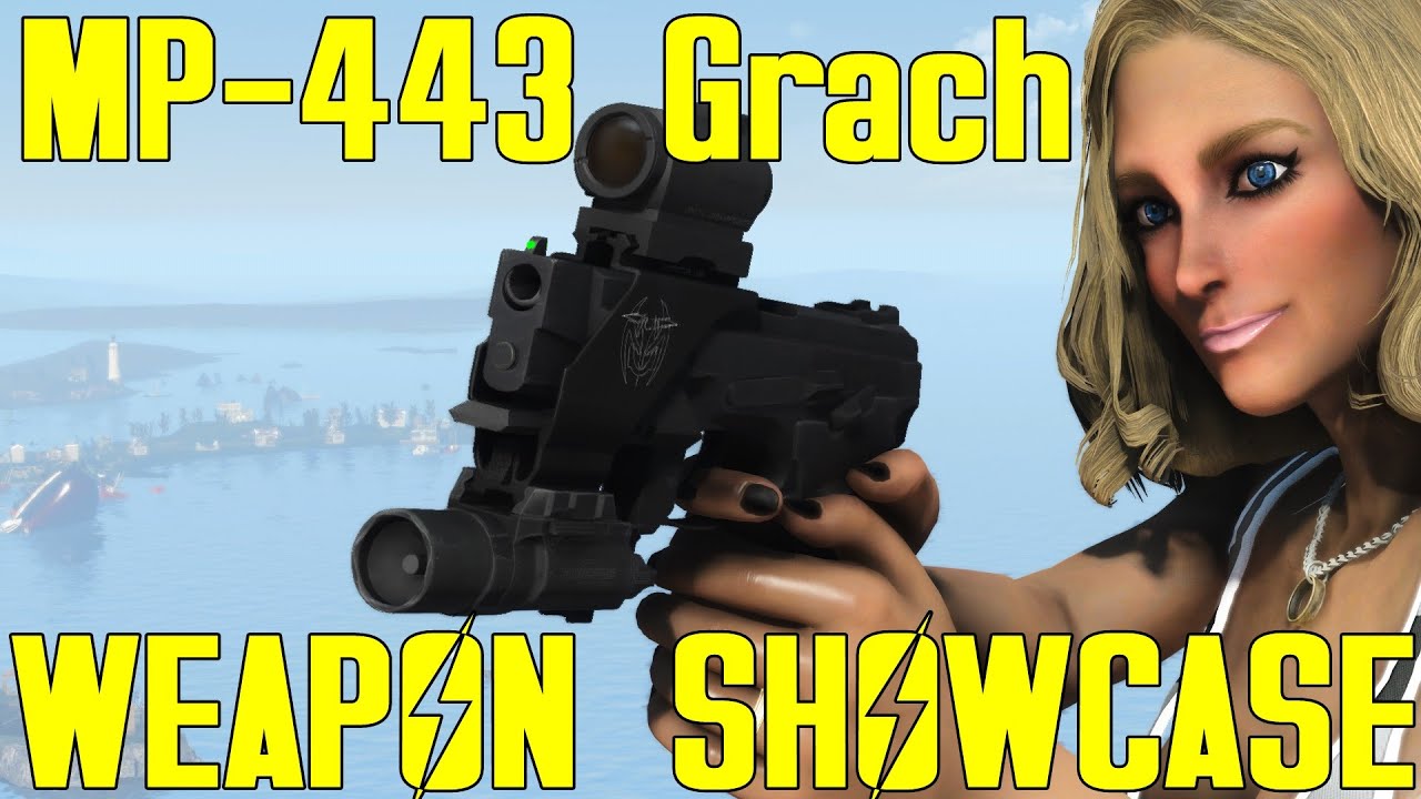 Fallout 4: MP-443 Grach - Weapon Mod Showcase - YouTube
