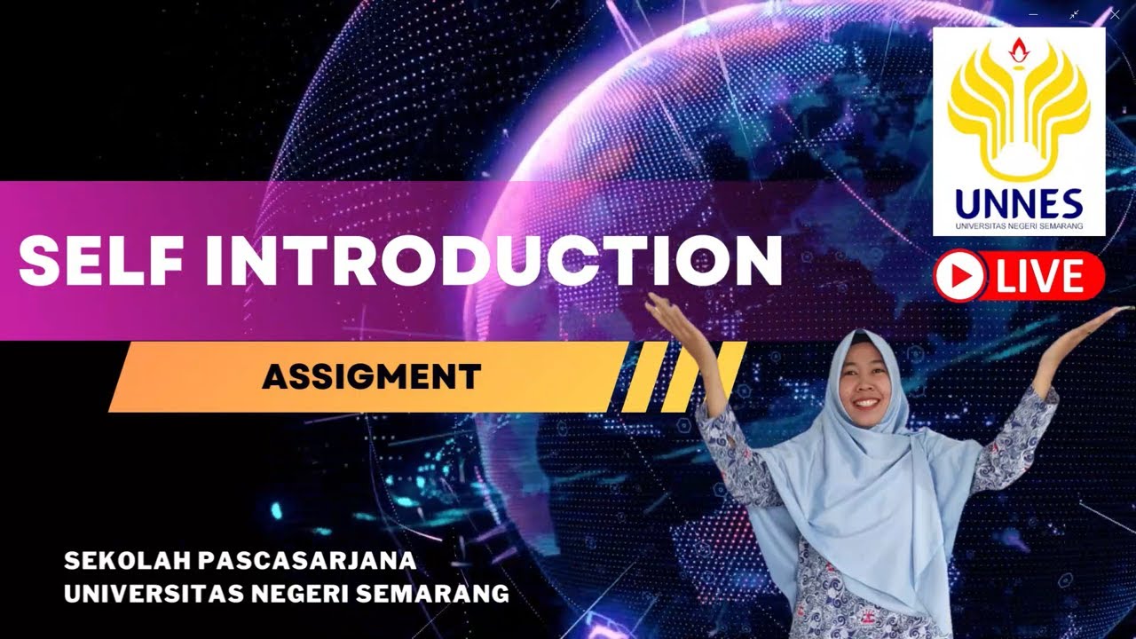 Self Introduction Assignment_Chalimatus Sa'diyah _NIM 0103522084 - YouTube