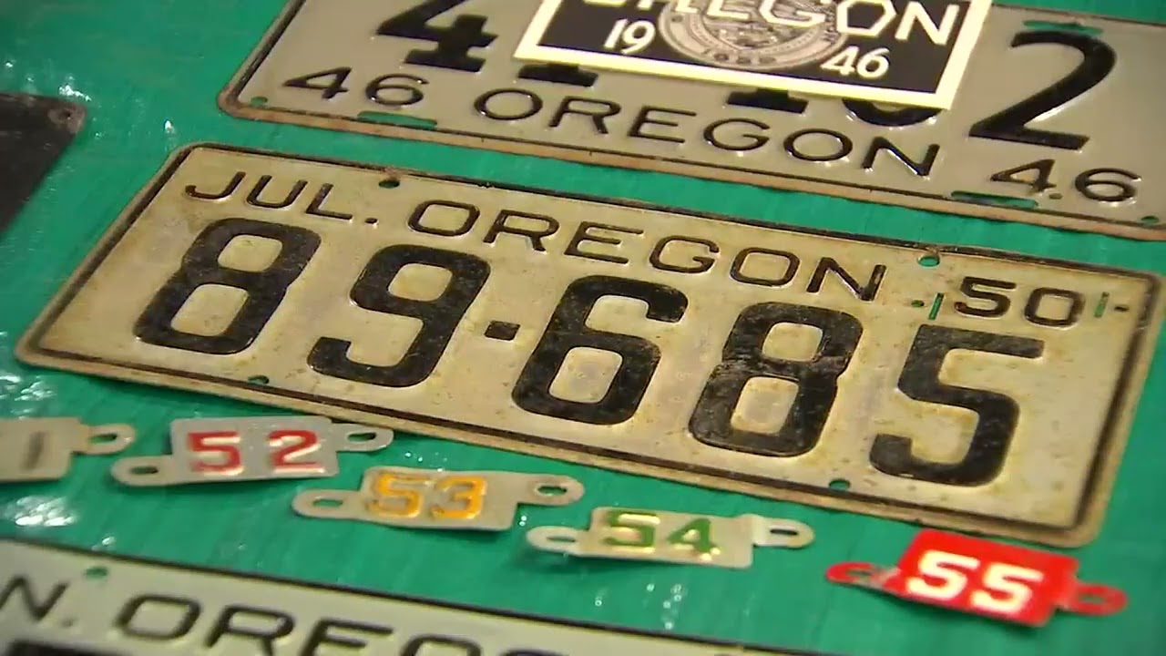 Portland man shows off extensive collection of license plates - YouTube