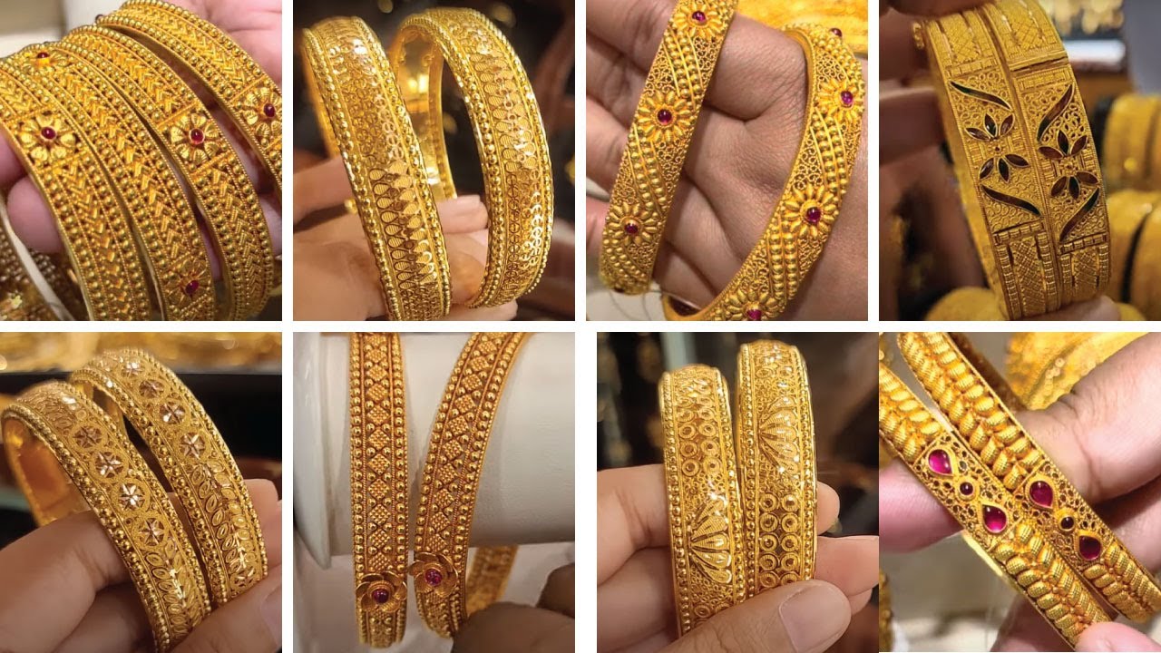 Gold chur Latest design 2024 / সোনার অস্থির চুড়ের ডিজাইন / Chur design ...