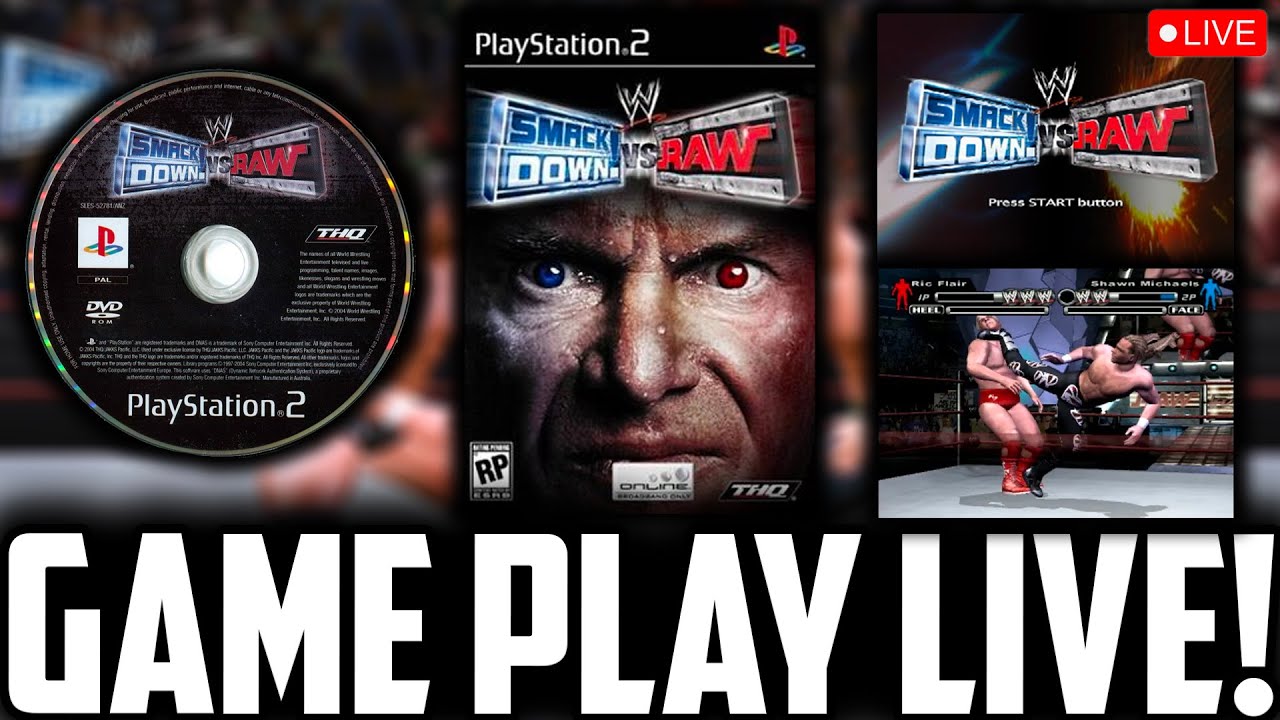 WWE SmackDown vs RAW 2005 LIVE PS2 GAMEPLAY! | WWE Season Mode Ep 1 ...
