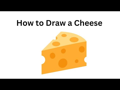 #88 How to Draw a Cheese - Easy Drawing Tutorial - YouTube