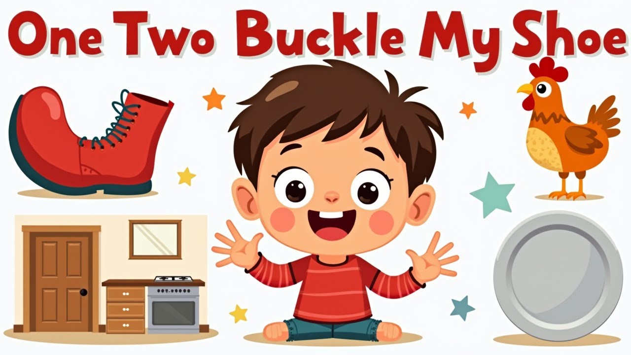 One Two Buckle My Shoe | Counting Song From 1 to 20 for Kids - YouTube