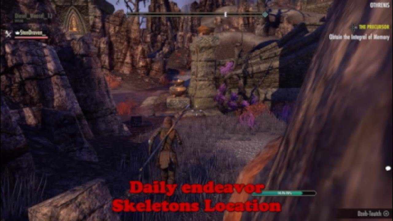 ESO Daily Endeavor, Skeleton location, The Elder Scrolls Online ...