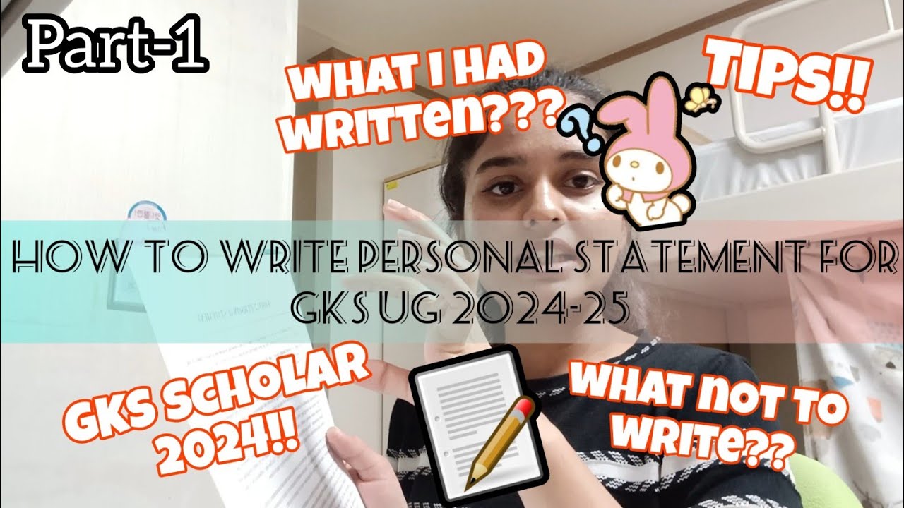 How to write personal statement for GKS UG 2024-25🤔 full guide .....# ...