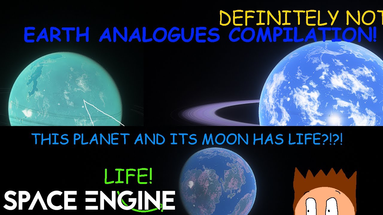 EARTH ANALOGUES COMPILATION! | SpaceEngine #spaceengine - YouTube