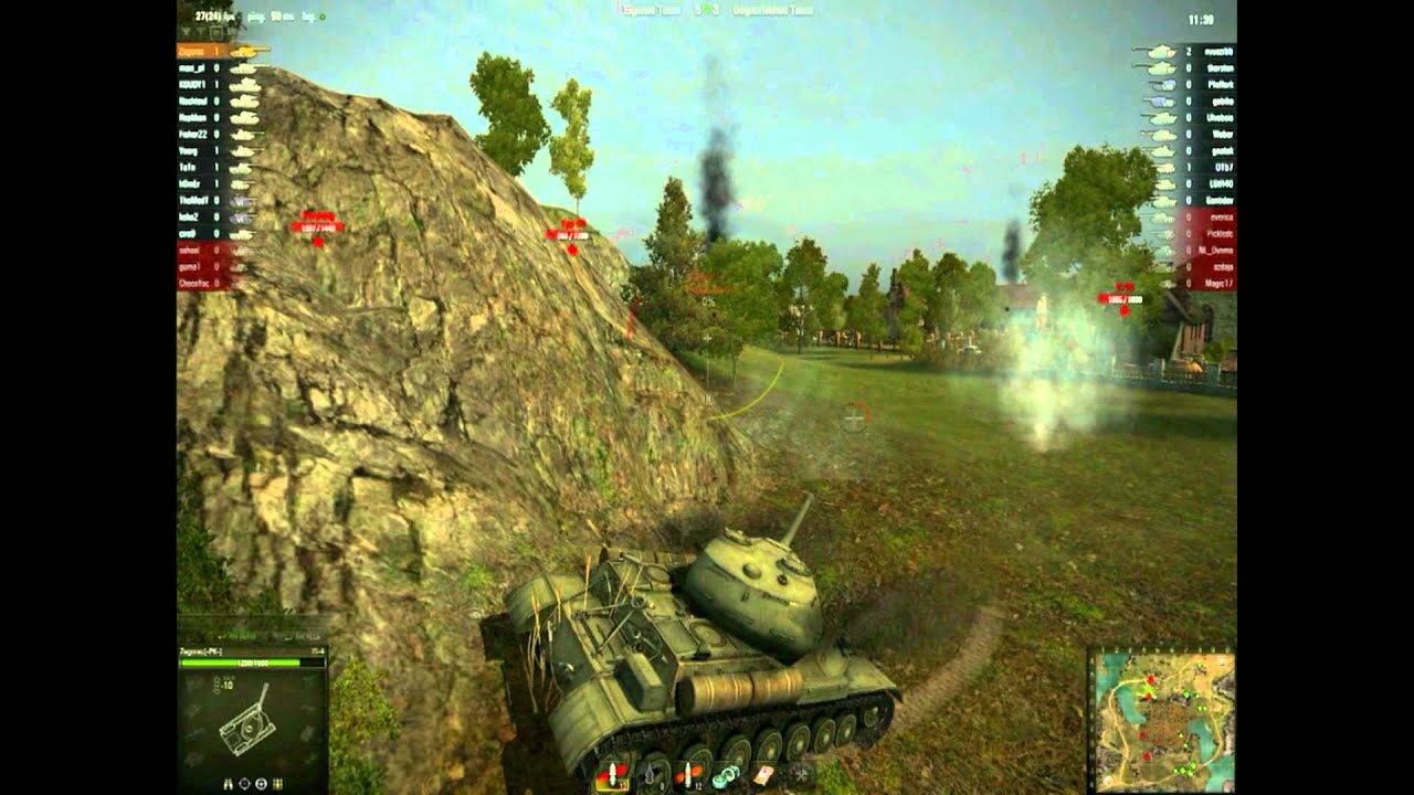 World of Tanks - Russian Tank IS4 - Map Moor - YouTube