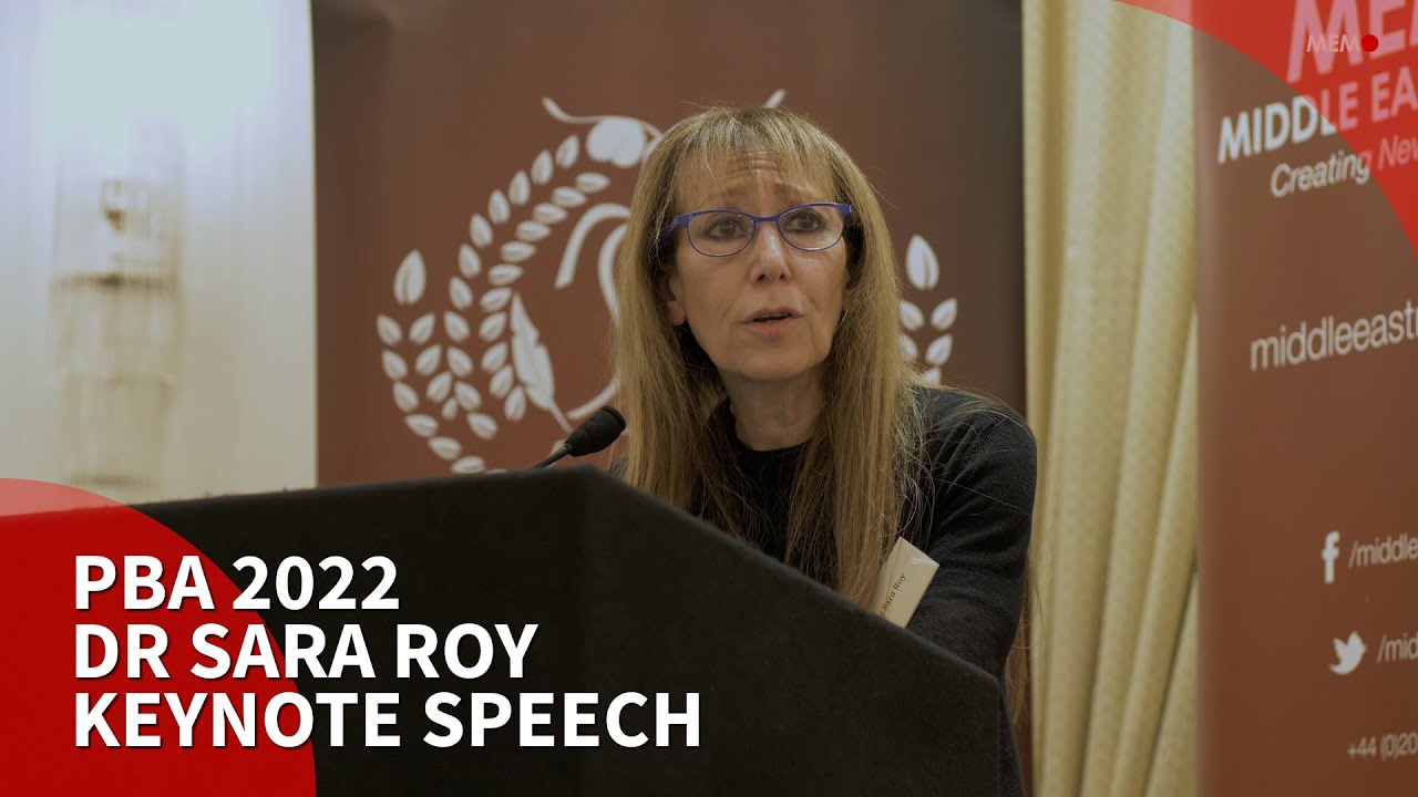 Palestine Book Awards 2022: Dr Sara Roy delivers keynote address - YouTube
