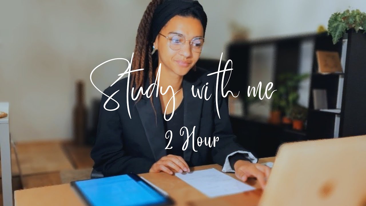 Study with me live!| 2 hour| Promodoro method| Background noises- no ...