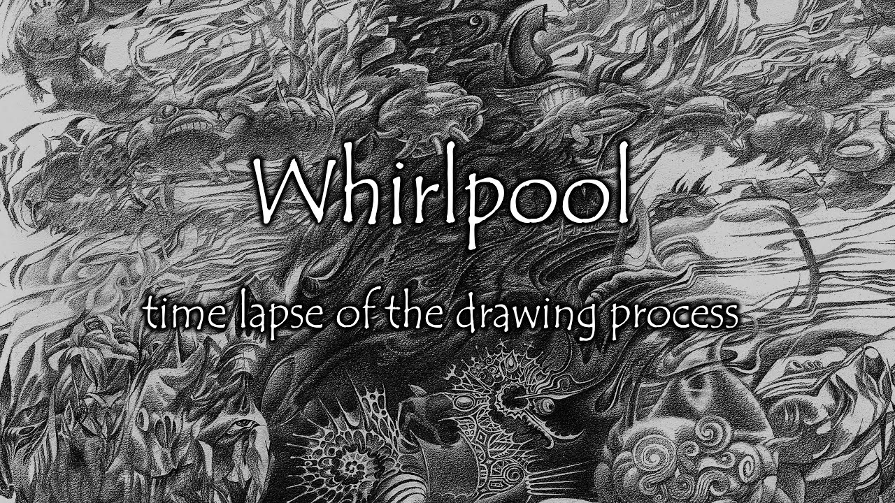 "Whirlpool", graphite pencil on paper. Time lapse of the process. 2025 ...
