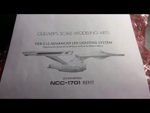 350 scale Enterprise Refit Lighting Kit unboxing