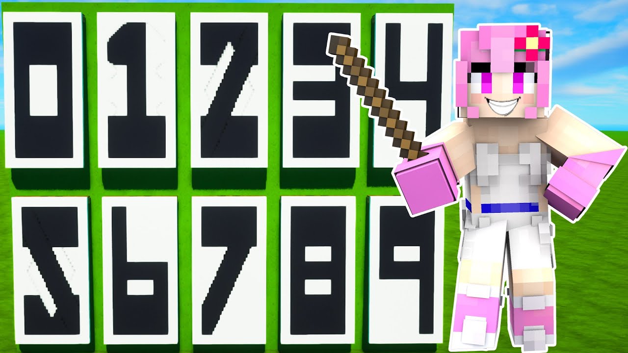 Cómo hacer todos LOS NÚMEROS en los estandartes en Minecraft con el ...