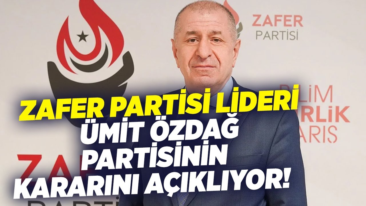 Zafer Partisi Lideri Ümit Özdağ Partisinin Kararını Açıklıyor! | KRT ...
